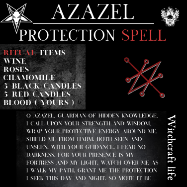 AZAZEL – PROTECTION SPELL – WITCHCRAFT LIFE