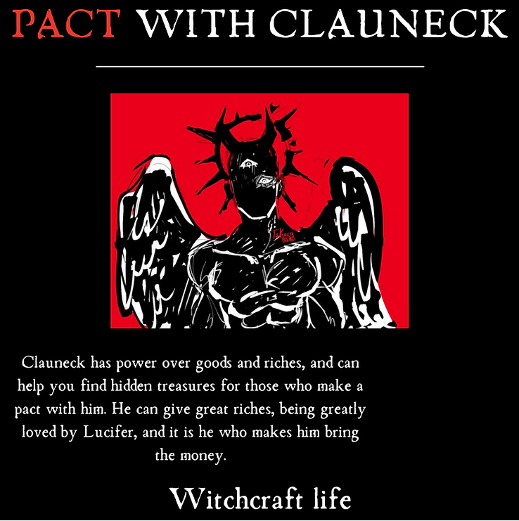 PACT WITH CLAUNECK – WITCHCRAFT LIFE